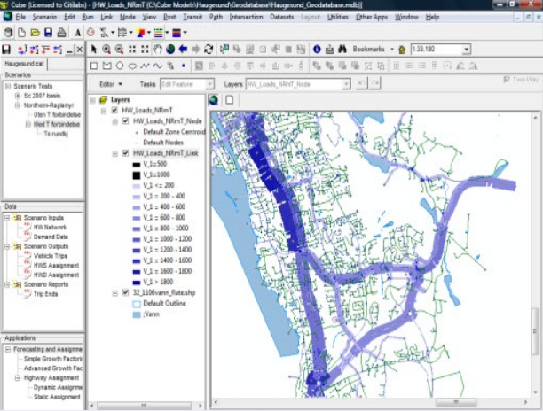 Cube——集土地利用、货流预测及交通仿真于一体的软件平台